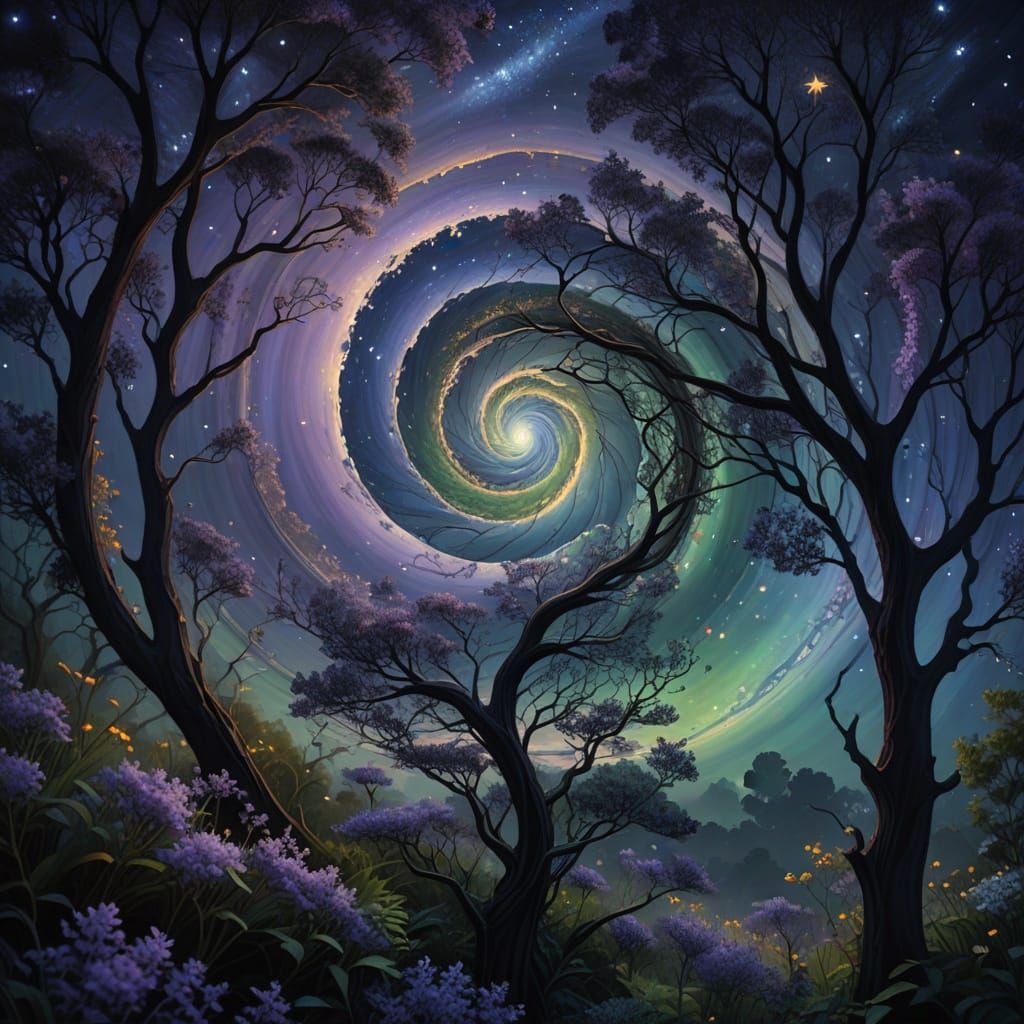 Pi in Nature: A Digital Oil Painting Masterpiece - AI Art