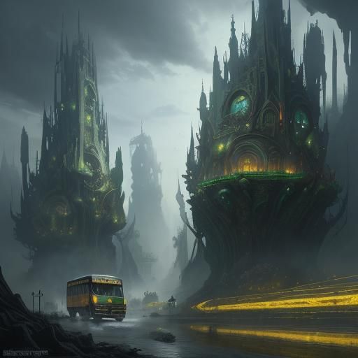 cucumber bus - AI Generated Artwork - NightCafe Creator