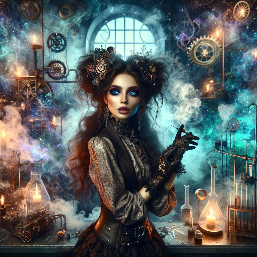 Steampunk Science - AI Generated Artwork - NightCafe Creator