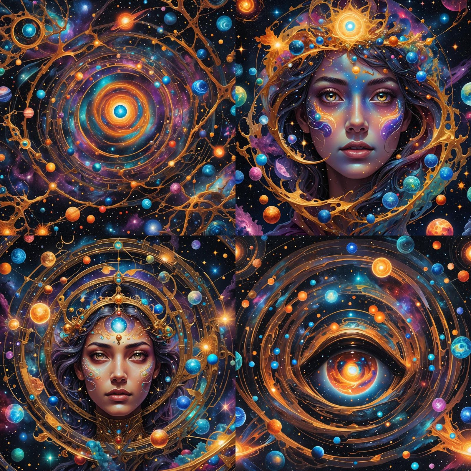 galaxies through the googly eyes - AI Generated Artwork - NightCafe Creator