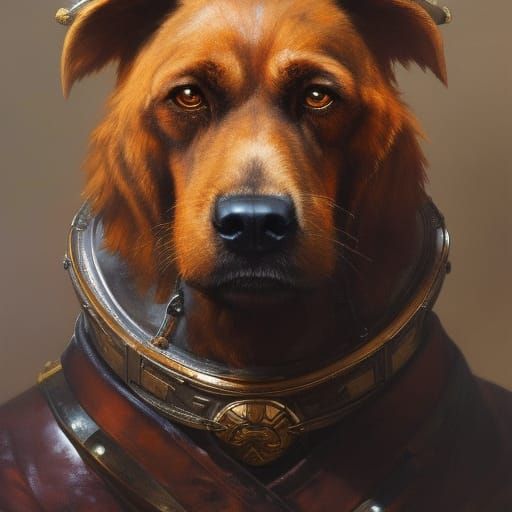 The commander dog. - AI Generated Artwork - NightCafe Creator