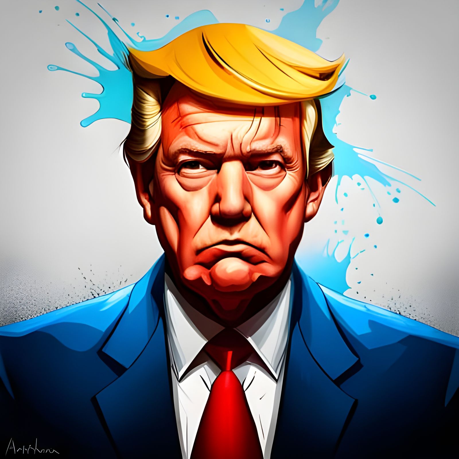 Angry Trump - AI Generated Artwork - NightCafe Creator