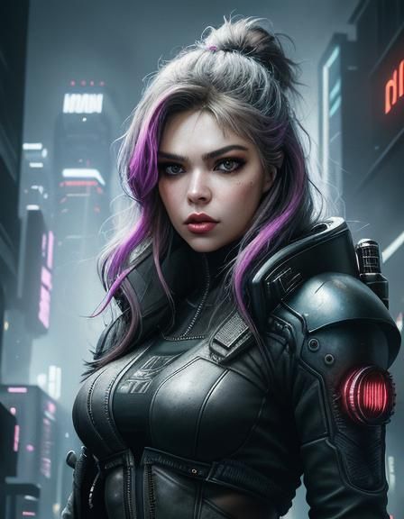Sci-Fi Cyberpunk Concept Art - AI Generated Artwork - NightCafe Creator
