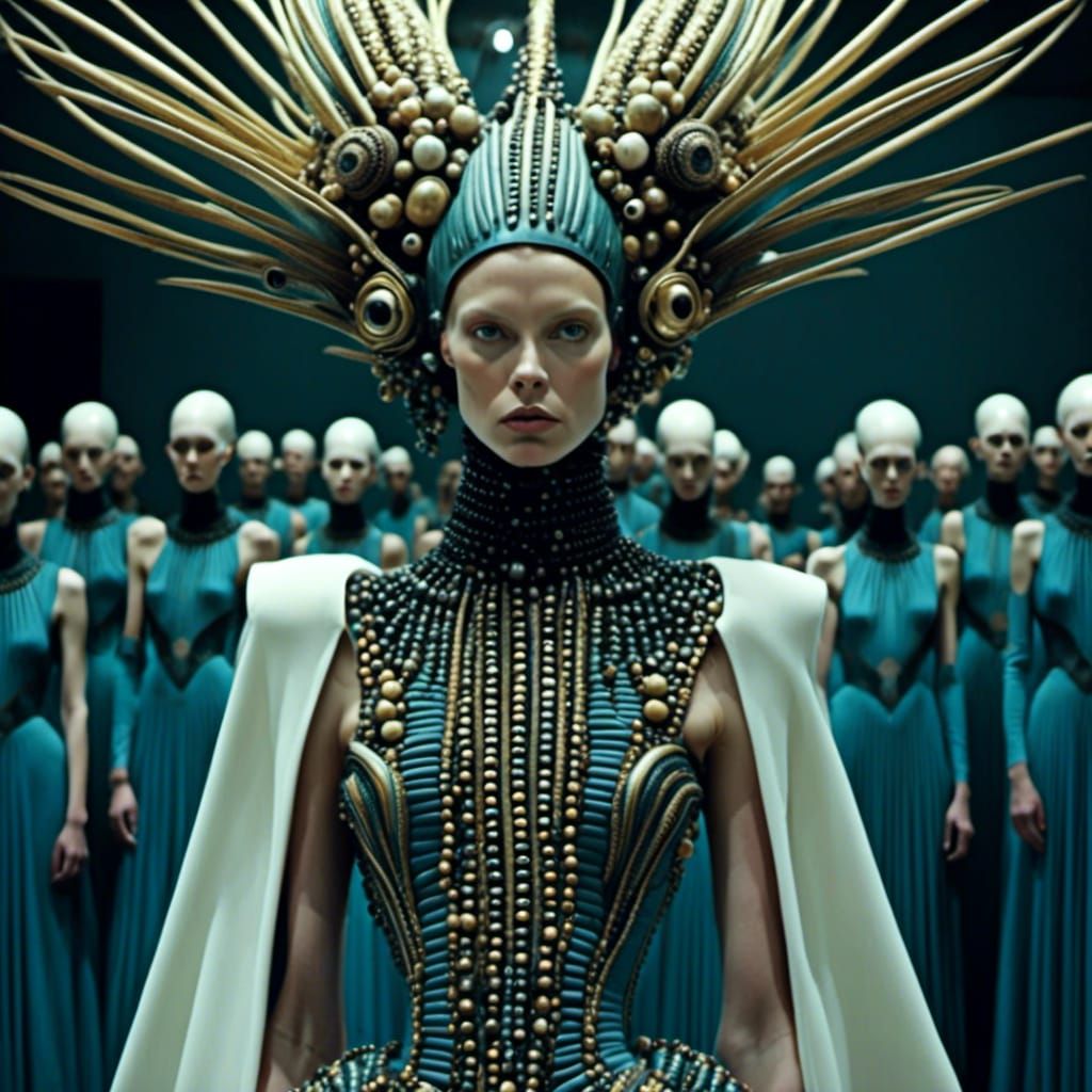 Alien fashion show - AI Generated Artwork - NightCafe Creator