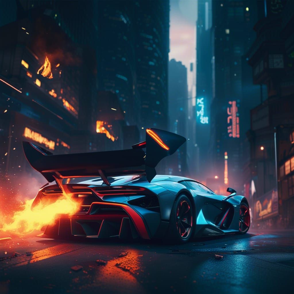 Street Racing - AI Generated Artwork - NightCafe Creator