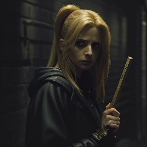 Sarah Michelle Gellar as Buffy Anne Summers in Buffy the Vampire Slayer ...