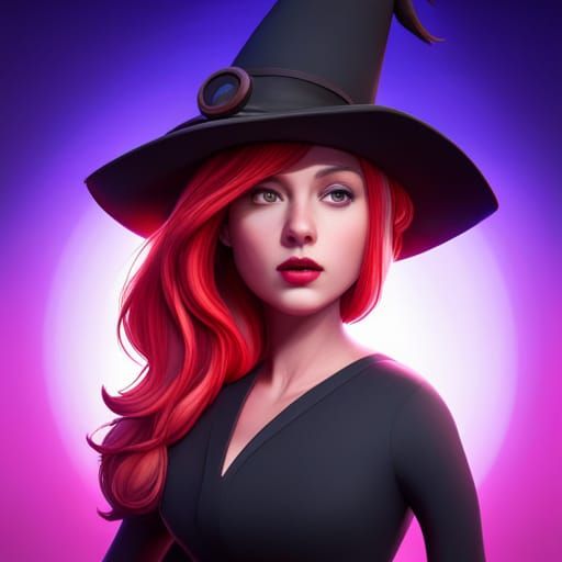 Red Witch - AI Generated Artwork - NightCafe Creator