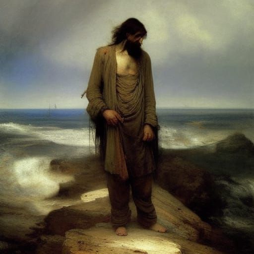 Edmond Dantès Escaping From the Chateau d’If - AI Generated Artwork ...