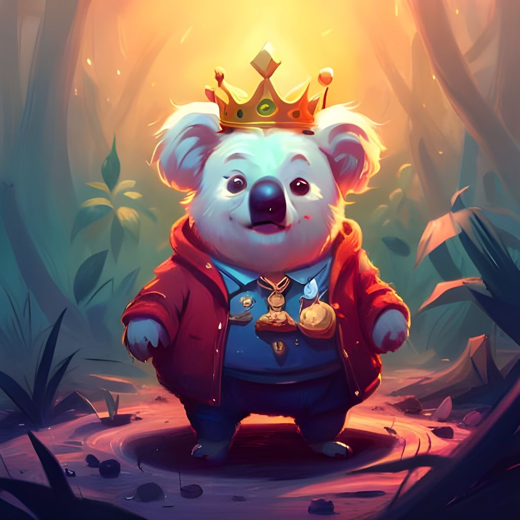 Garlic King Koala - SDXL - AI Generated Artwork - NightCafe Creator