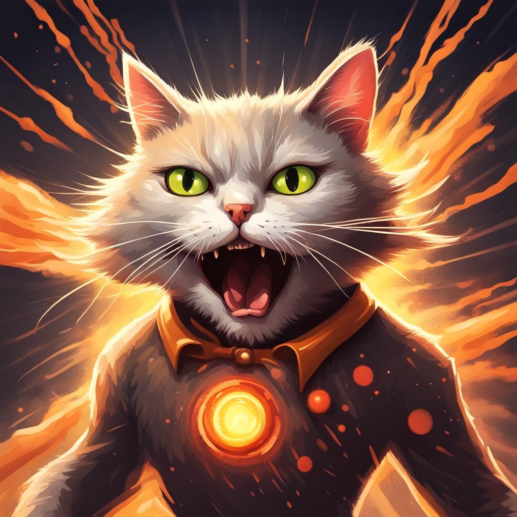 Cats with power - Superpowers activated - AI Generated Artwork ...