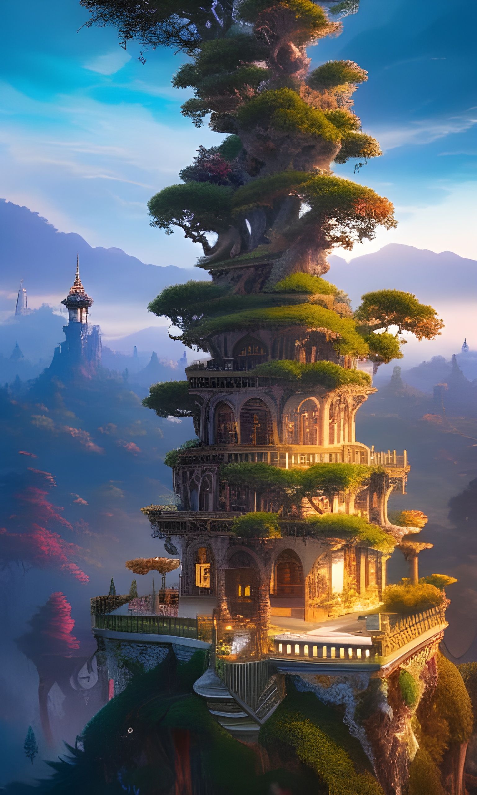 Rococo tree - AI Generated Artwork - NightCafe Creator