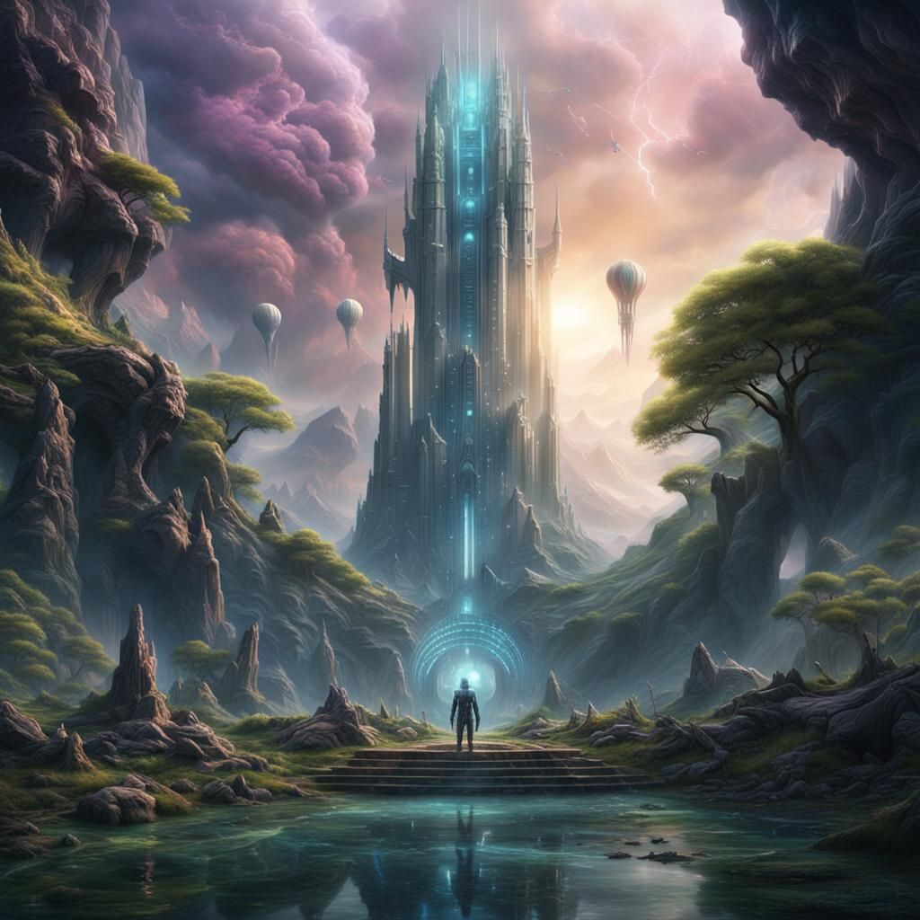 16:9 aspect ratio alien spring - AI Generated Artwork - NightCafe Creator