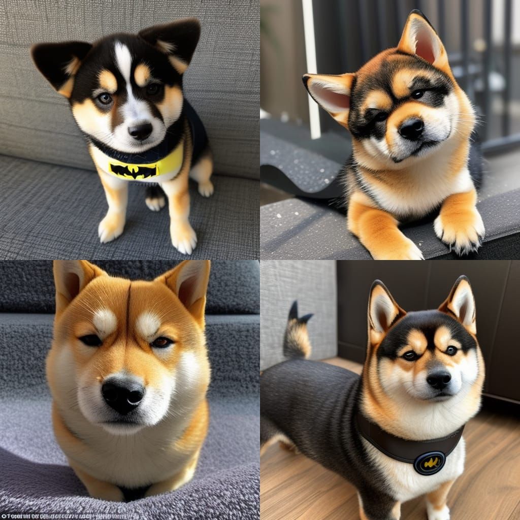 Batman as a shiba-inu - AI Generated Artwork - NightCafe Creator