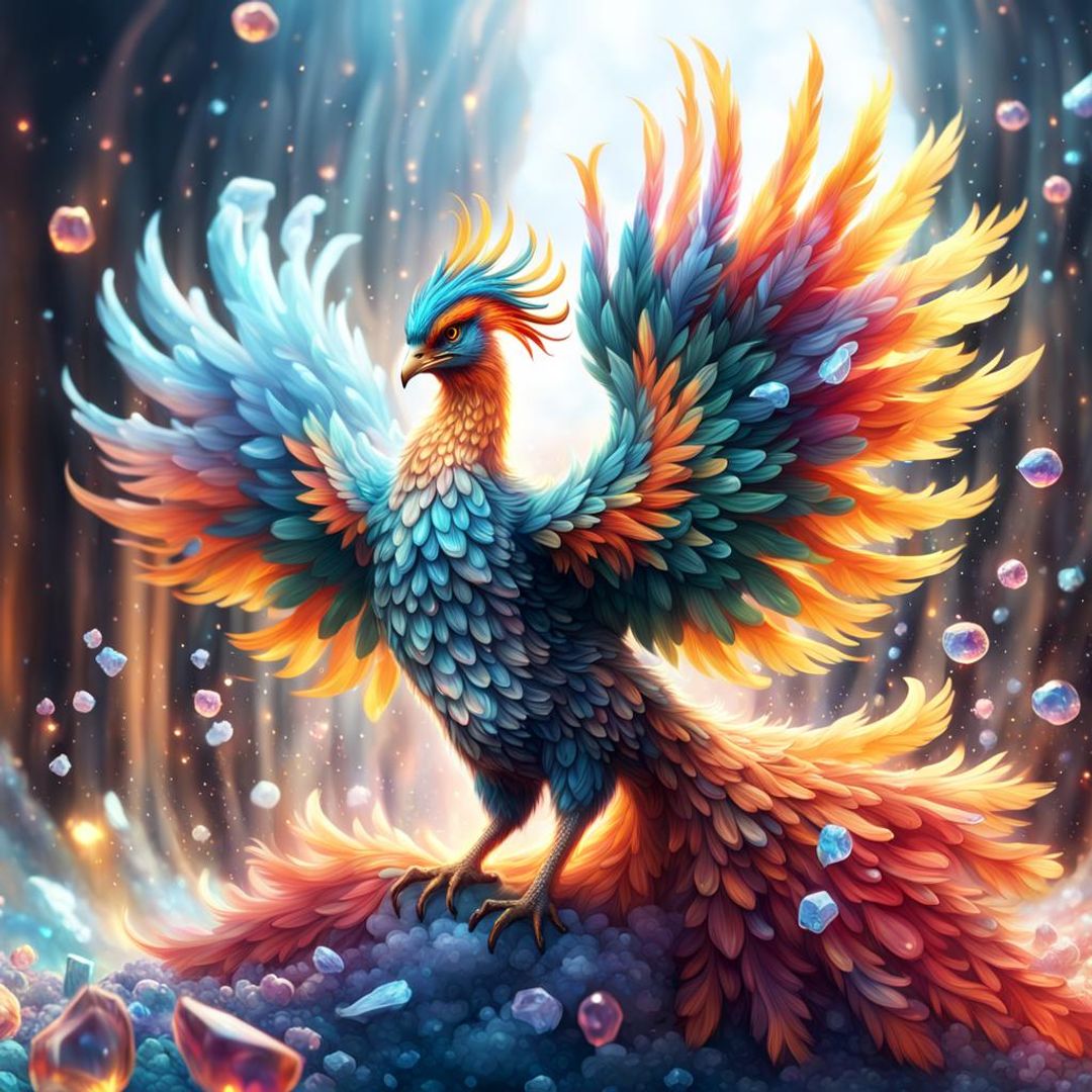 Colorful Phoenix - AI Generated Artwork - NightCafe Creator