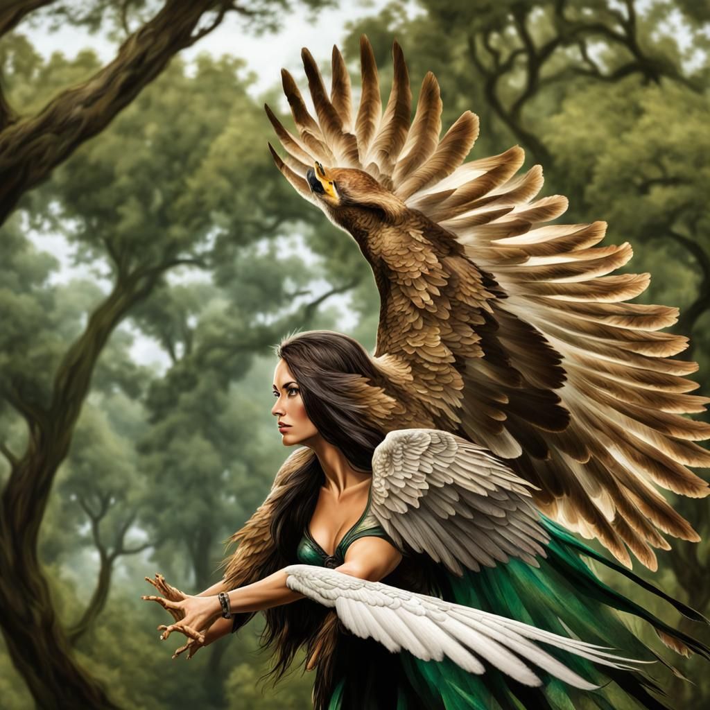 Mujer, con alas . - AI Generated Artwork - NightCafe Creator