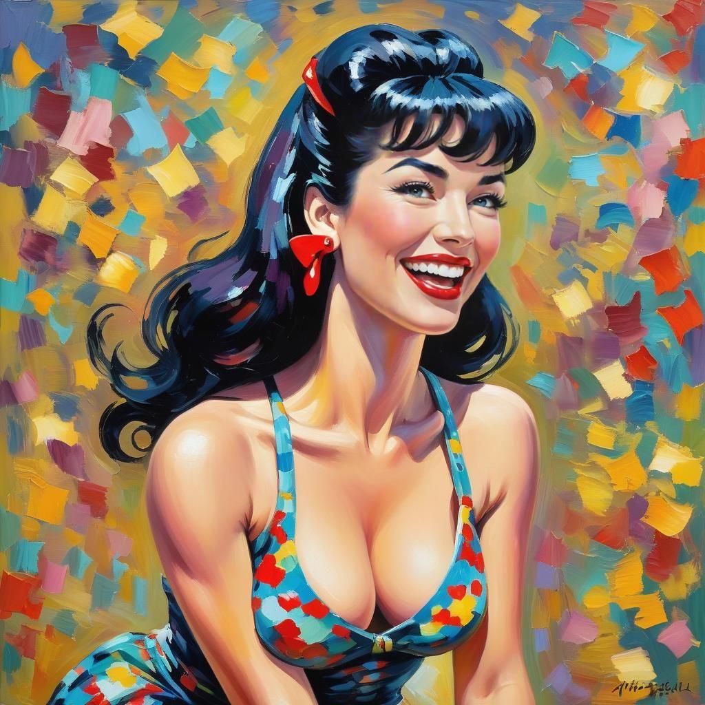 Betty Bombshell. - AI Generated Artwork - NightCafe Creator
