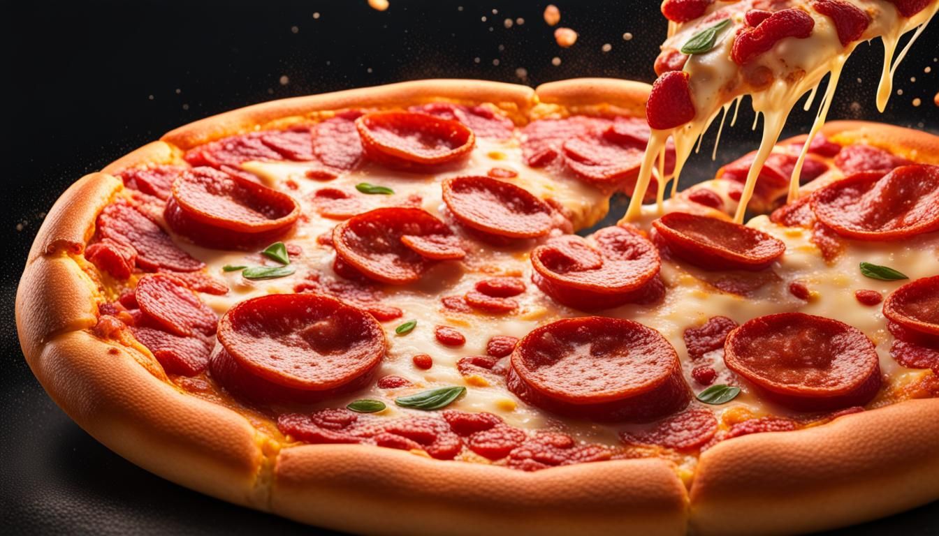 Pepperoni Pizza - AI Generated Artwork - NightCafe Creator