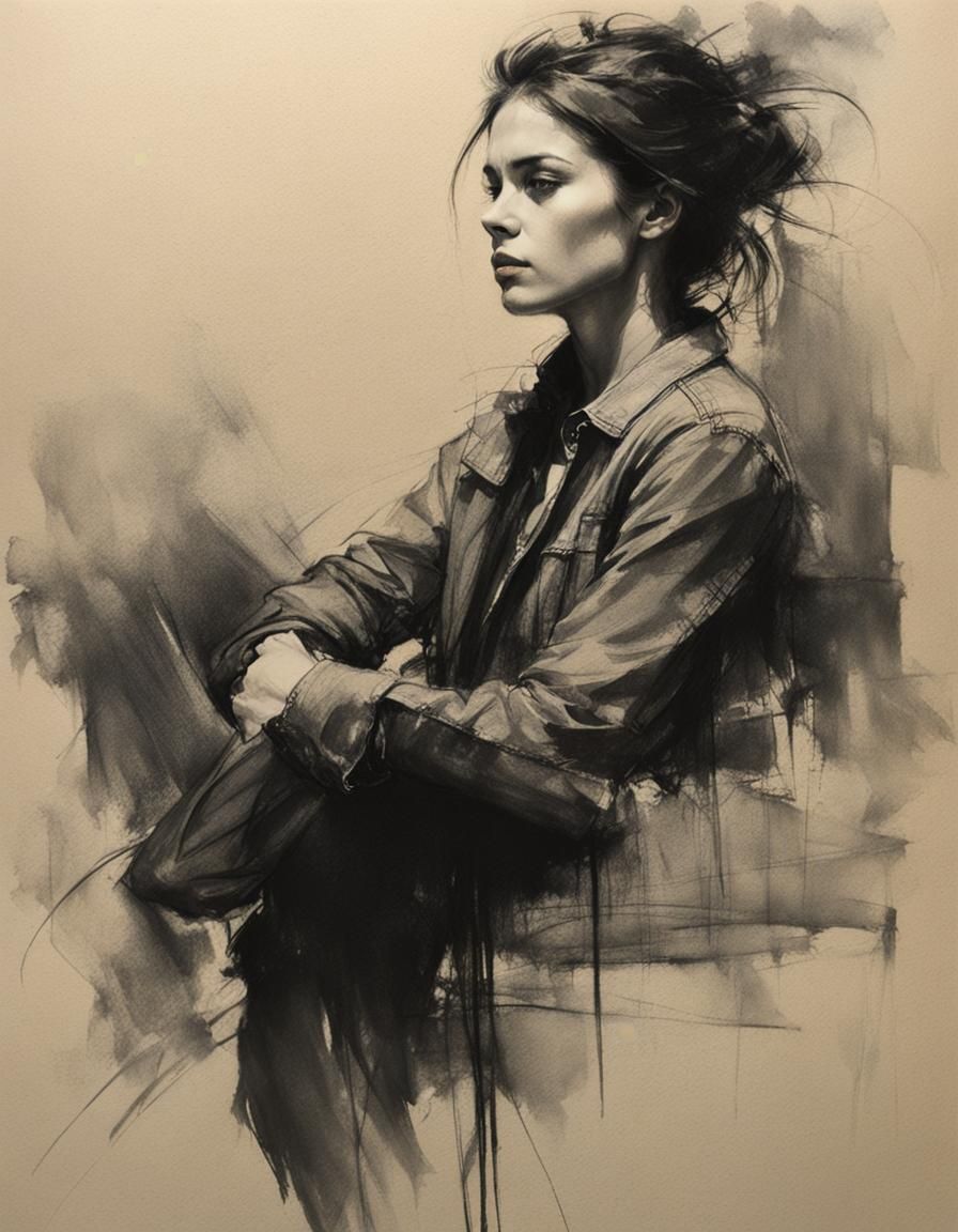 Tempestuous Tranquility :: A Brooding Pose - AI Generated Artwork ...