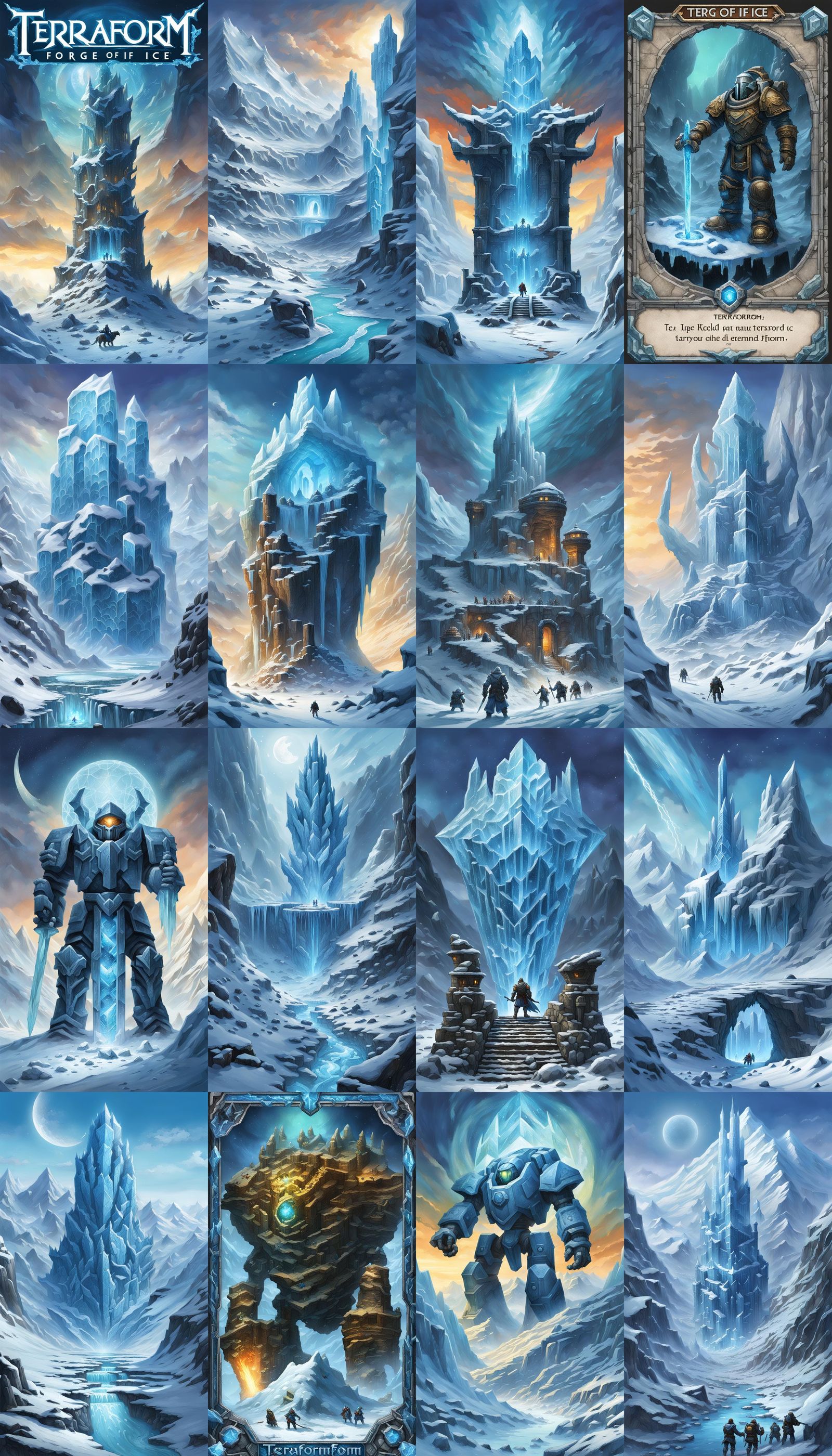 Terraform, forge of ice - AI Generated Artwork - NightCafe Creator