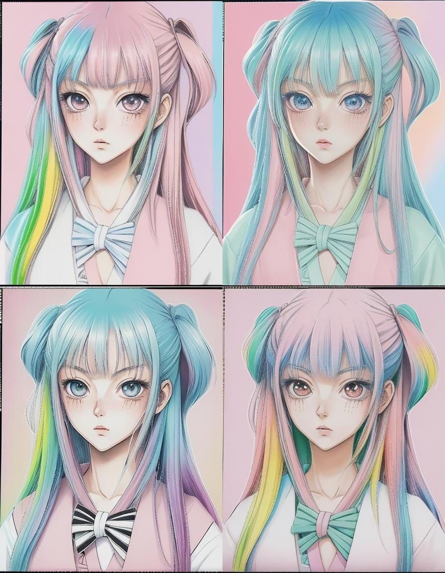 coloring a manga girl with ControlNet:edge2image - AI Generated Artwork ...