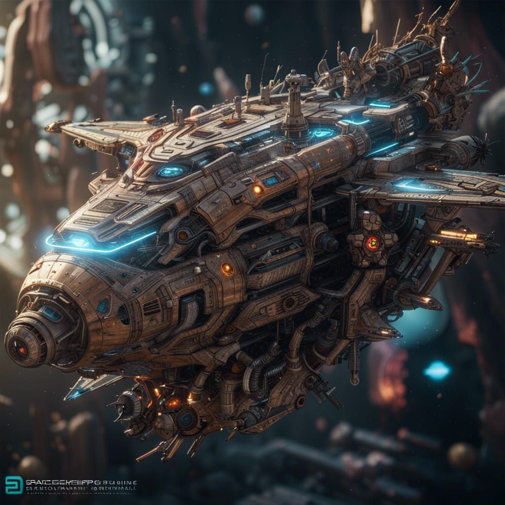 Spaceship - AI Generated Artwork - NightCafe Creator