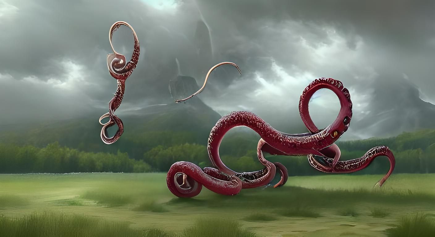 Cosmic Worm - AI Generated Artwork - NightCafe Creator