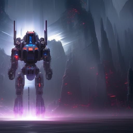 Large humanoid super robot - AI Generated Artwork - NightCafe Creator