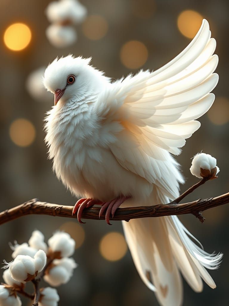 beautiful fluffy dove - beautiful fluffy dove