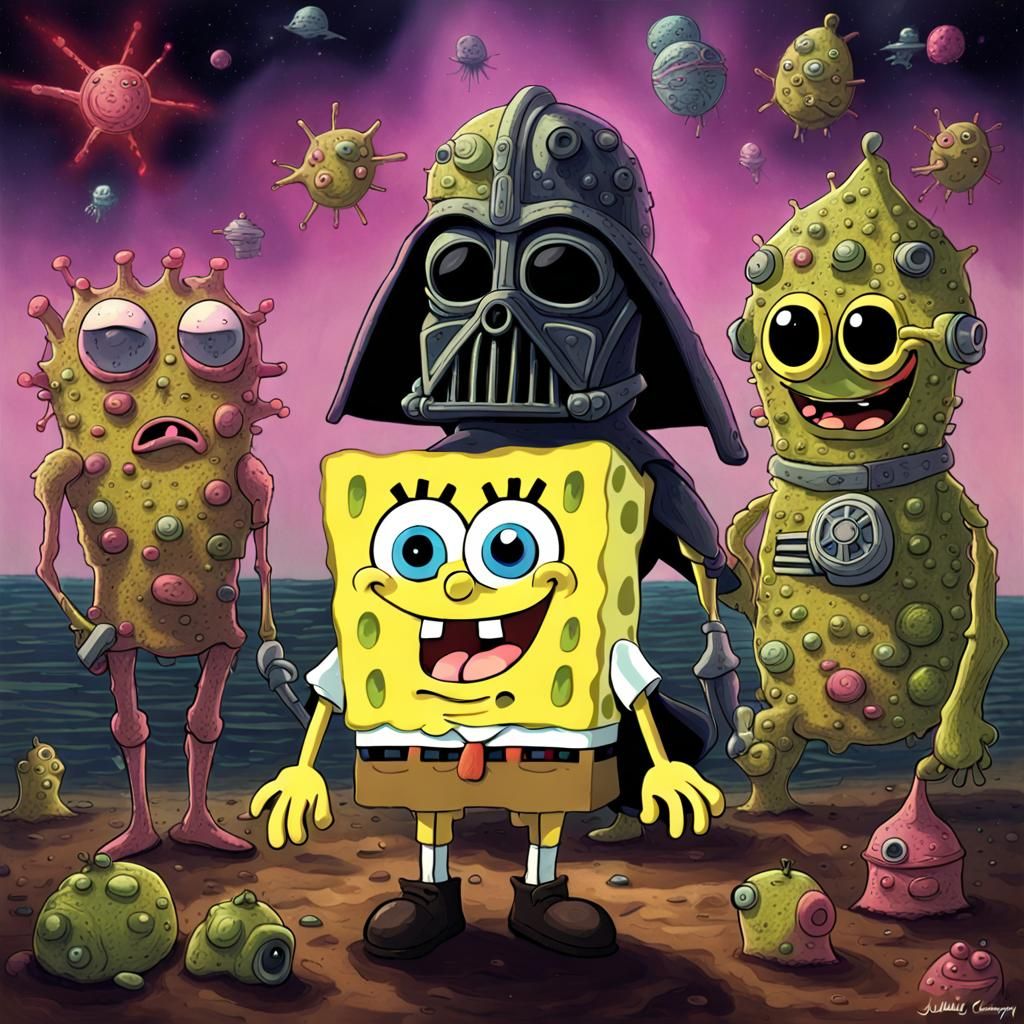 SpongeBob's version of Star Wars - AI Generated Artwork - NightCafe Creator