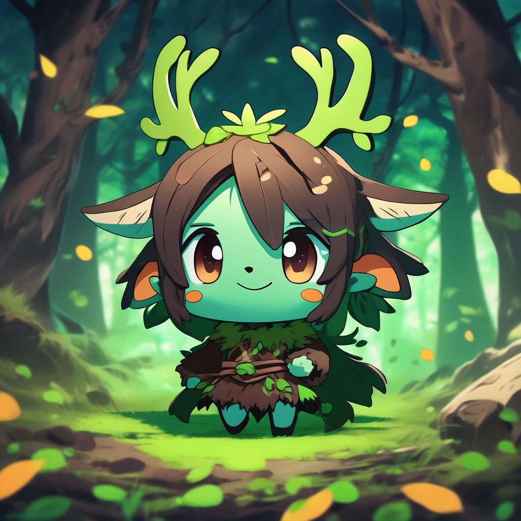 cute UWU Leshy - AI Generated Artwork - NightCafe Creator