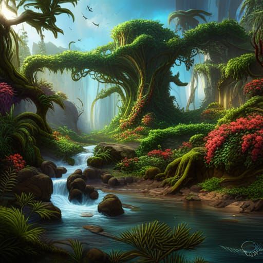 jungle - AI Generated Artwork - NightCafe Creator