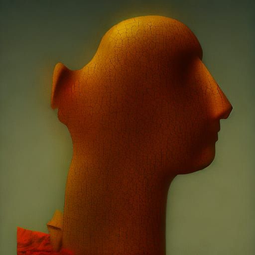 double exposure, superimposition of head and tree perfectly blended ...