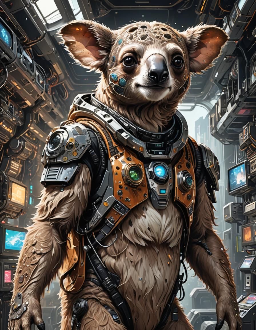Space Koala, star ship pilot - AI Generated Artwork - NightCafe Creator