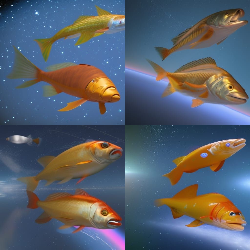 Galaxy fish - AI Generated Artwork - NightCafe Creator