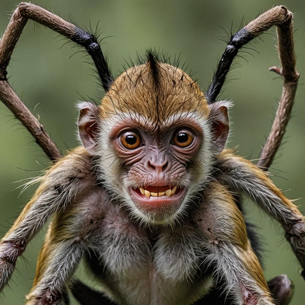 Spider monkey - AI Generated Artwork - NightCafe Creator