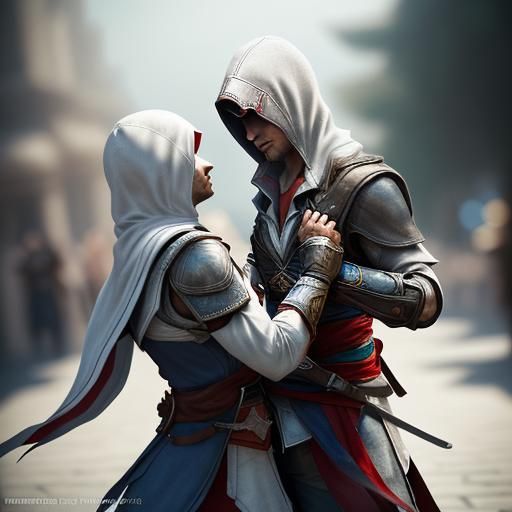 assassins creed two assassins in love - AI Generated Artwork - NightCafe Creator