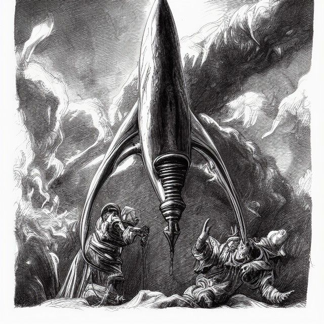 Medieval Rocket - AI Generated Artwork - NightCafe Creator