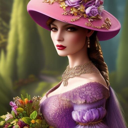 Portrait of Beautiful Lady - AI Generated Artwork - NightCafe Creator