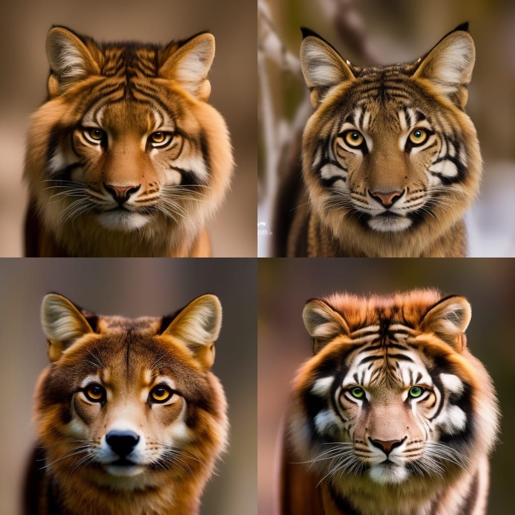 🐾Tiger Hybrids🐾 - AI Generated Artwork - NightCafe Creator