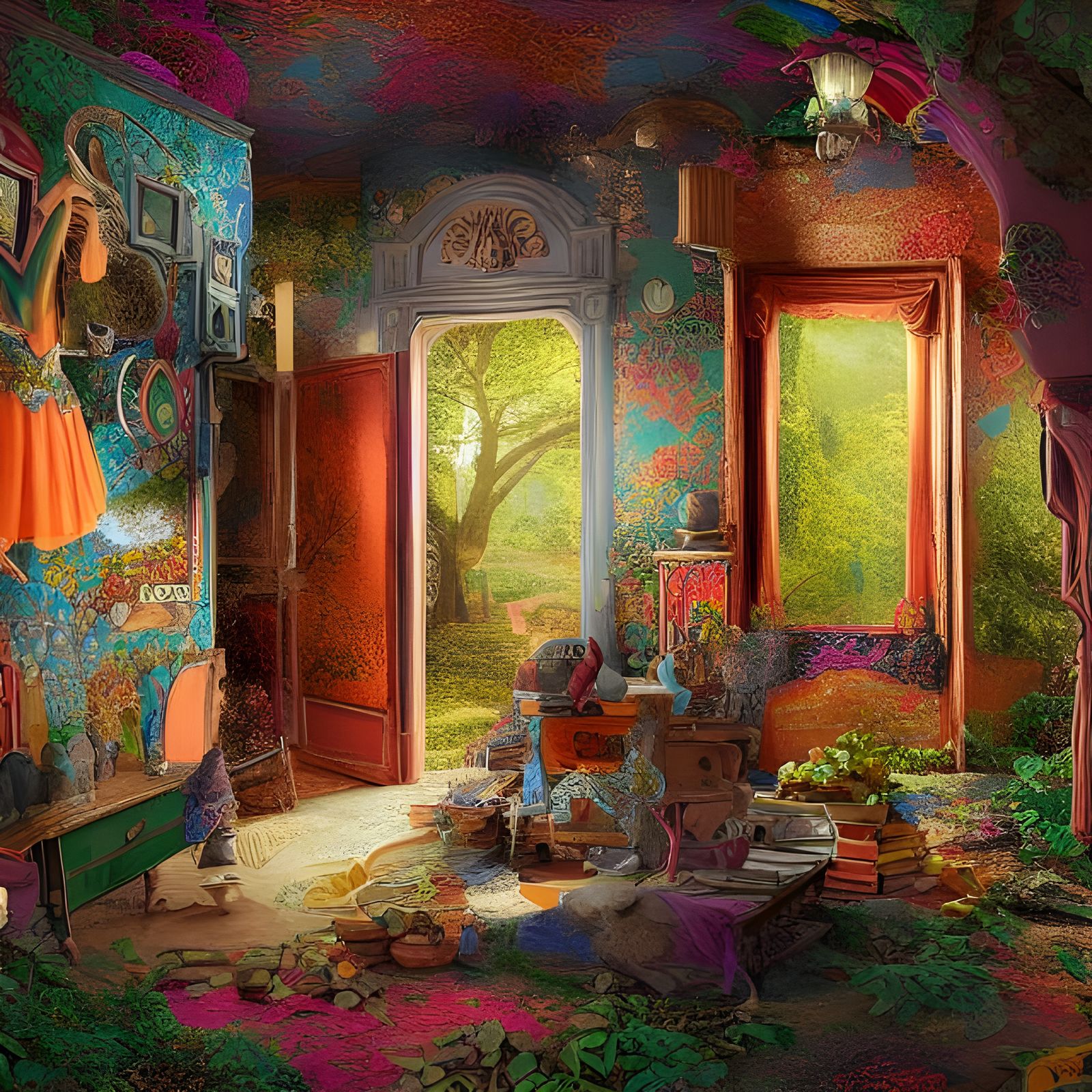 Through the looking glass - AI Generated Artwork - NightCafe Creator