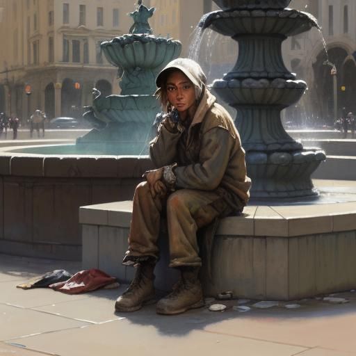 Homeless - AI Generated Artwork - NightCafe Creator