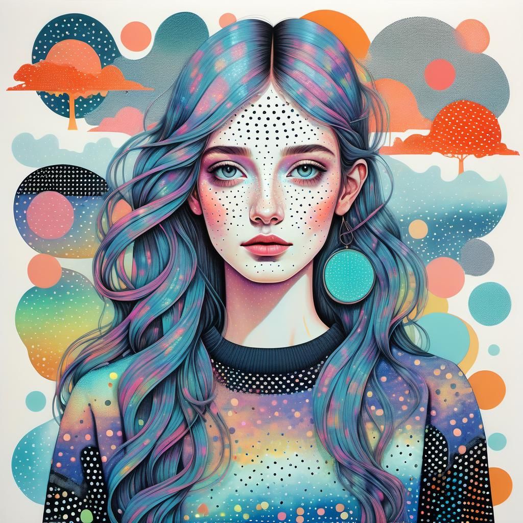 Dots, dots, dots - AI Generated Artwork - NightCafe Creator