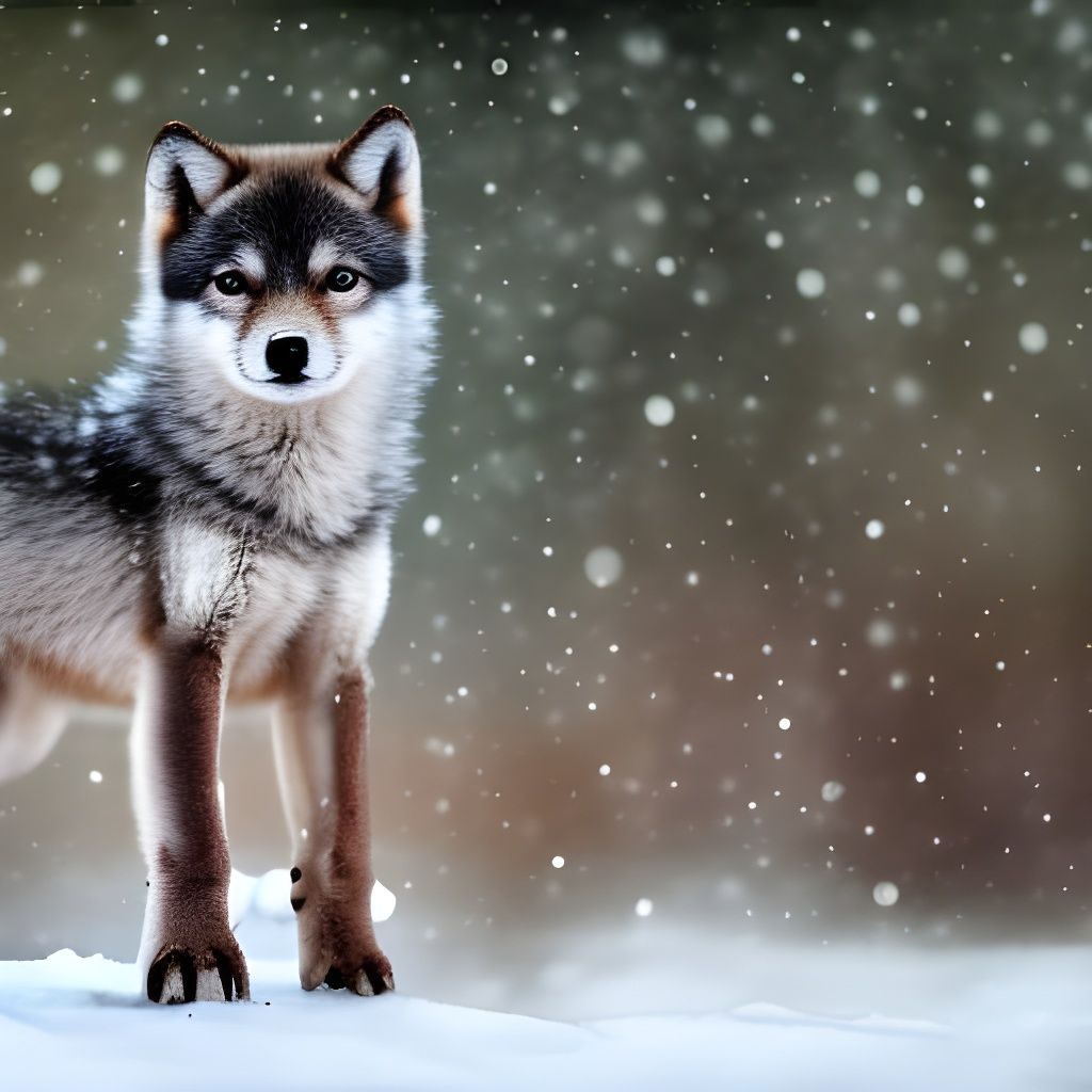 Real Cute Baby Wolves