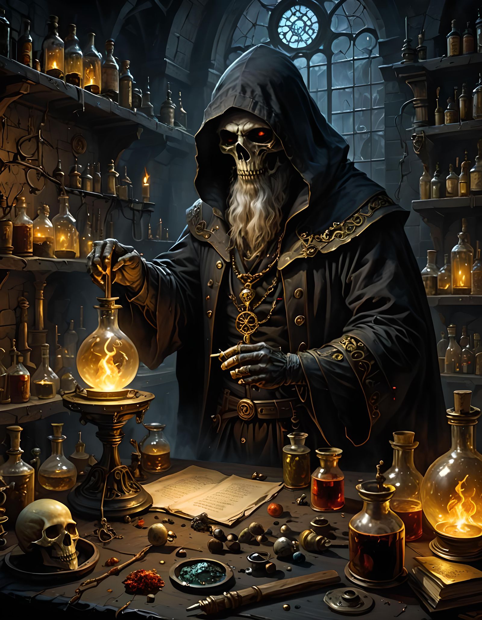 the alchemist ghoul - AI Generated Artwork - NightCafe Creator