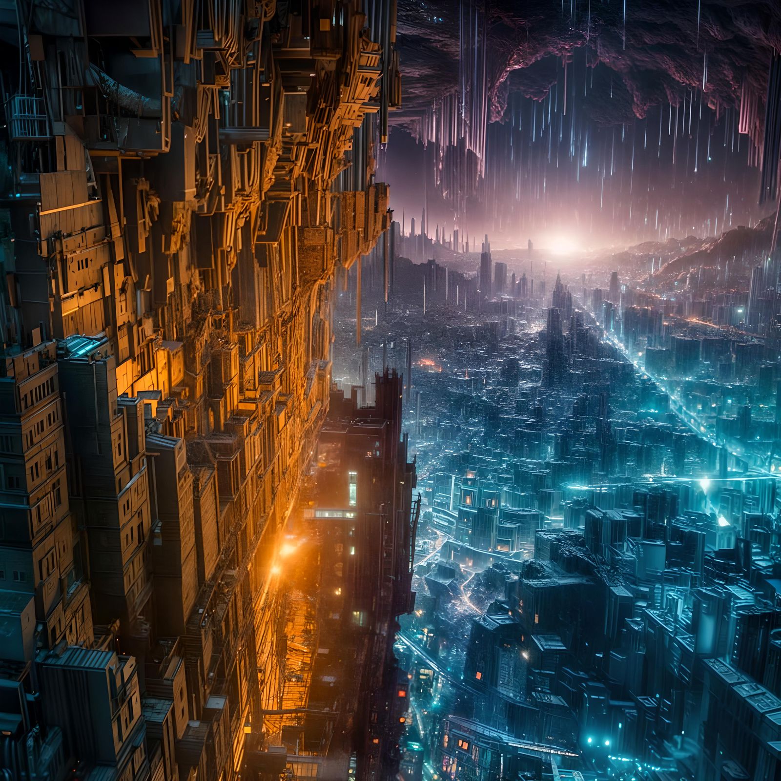 Underground Metropolis - AI Generated Artwork - NightCafe Creator