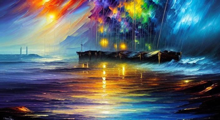 Futuristic Dystopian Masterpiece with Religious Mo... - AI Art