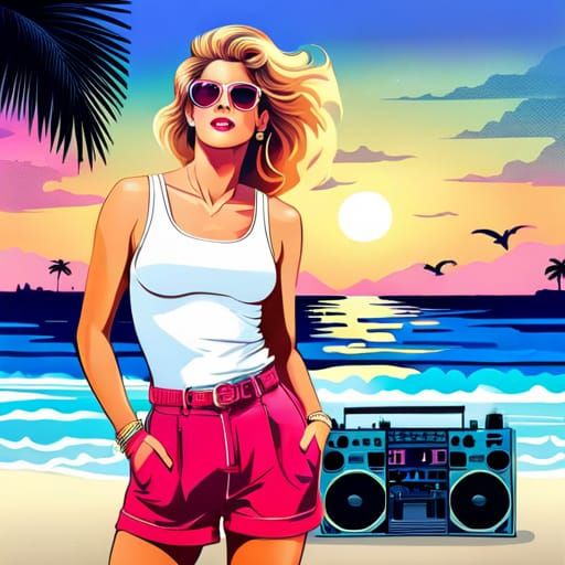 80s - AI Generated Artwork - NightCafe Creator