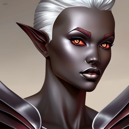 Drow Woman - AI Generated Artwork - NightCafe Creator