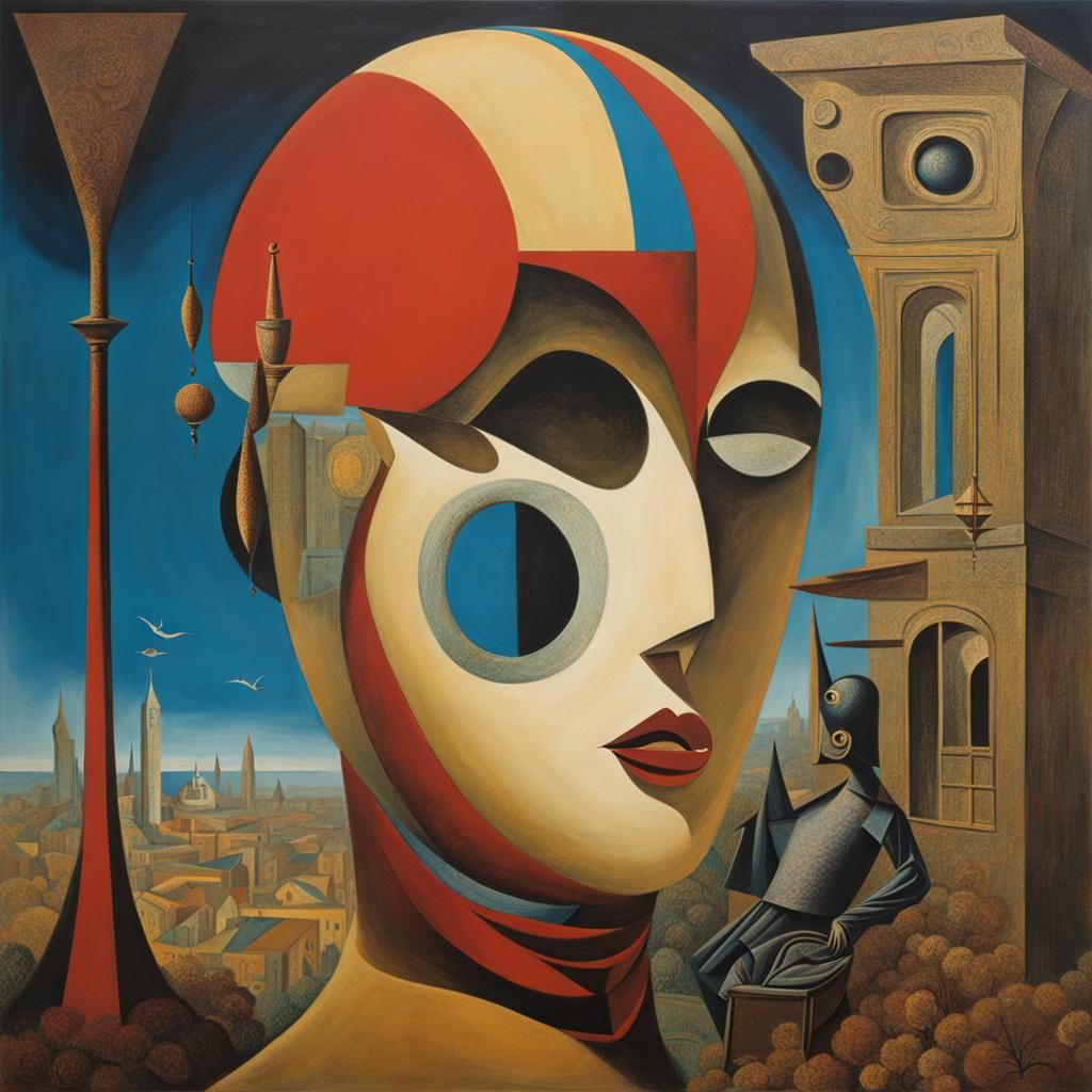 assiduous, in the style of style of Max Ernst - AI Generated Artwork ...