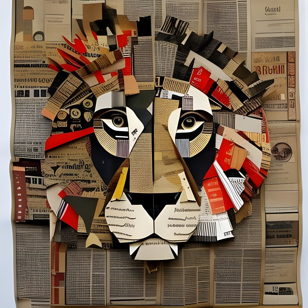 collage art portrait - AI Generated Artwork - NightCafe Creator